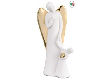 Statua Angelo Custode Stilizzato Decorato a mano | Artesacrashop.com